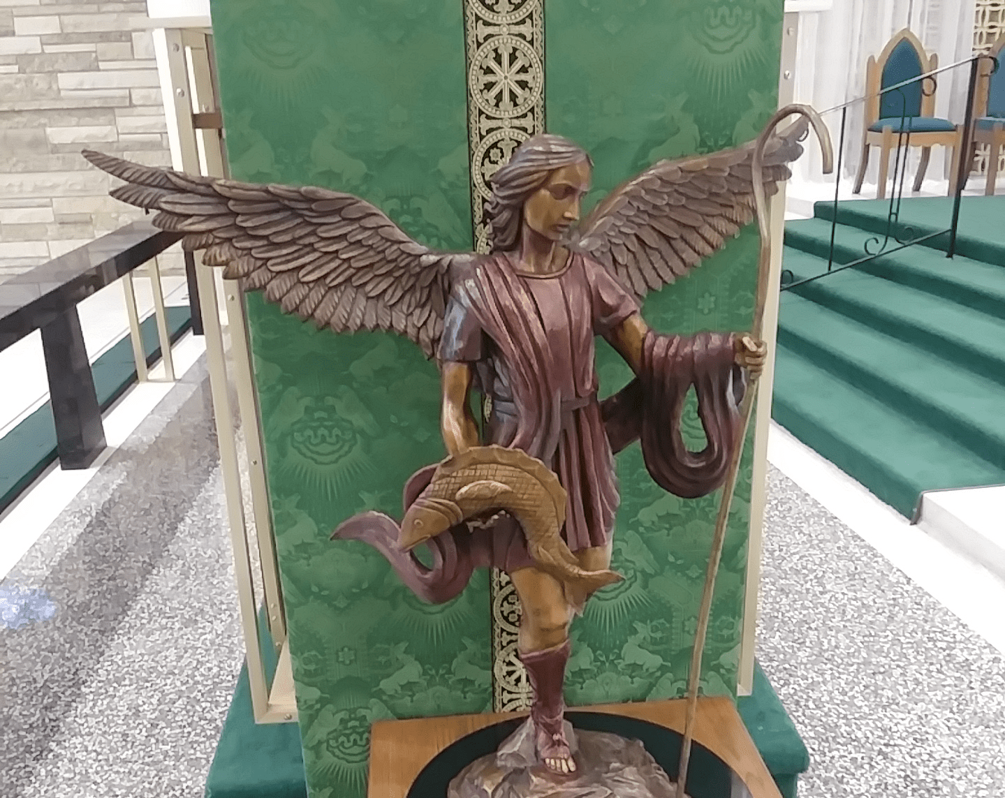 “Saint Raphael Statue Installation” | St. Paul Street Evangelization